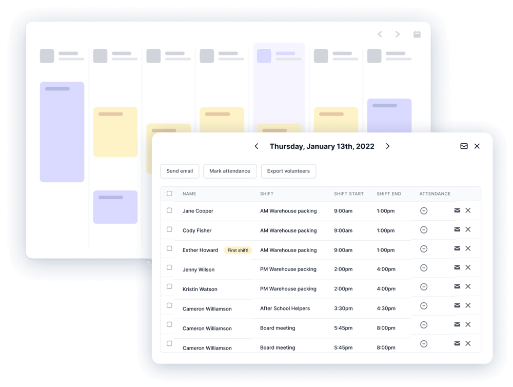 Shift - Volunteer Management Software