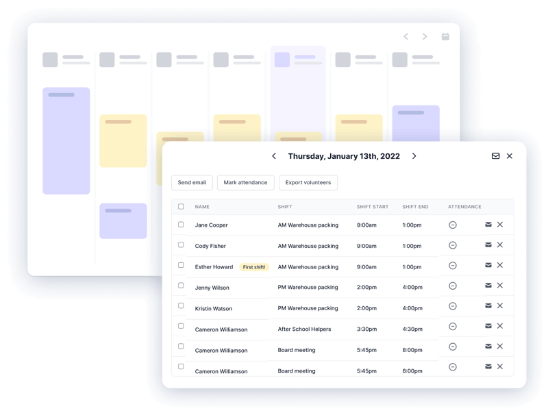 Shift - Volunteer Management Software