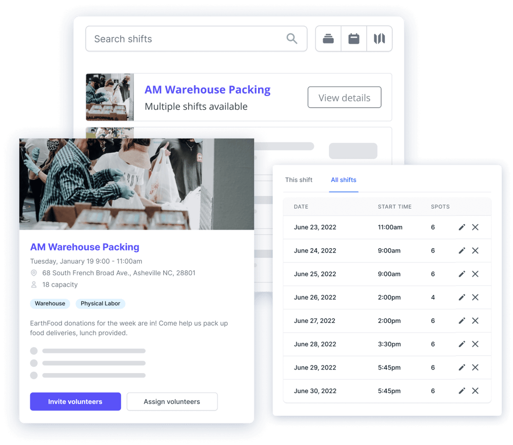 Shift - Volunteer Management Software